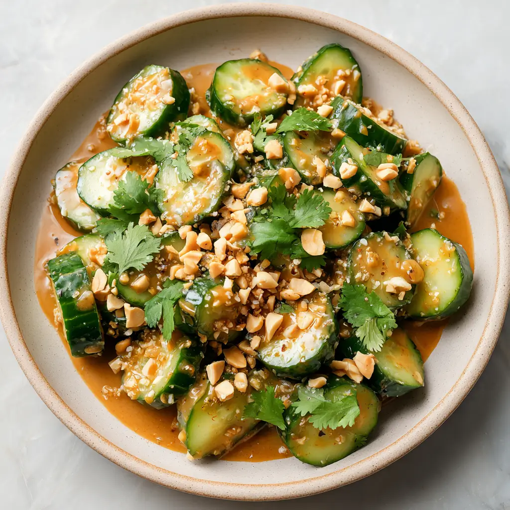 Spicy Peanut Cucumber Salad: A Refreshing and Flavorful Dish - lily cooking