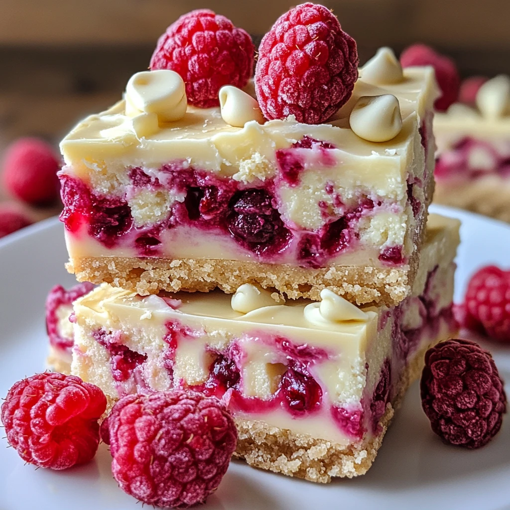 White Chocolate Raspberry Cookie Bars – lily cooking