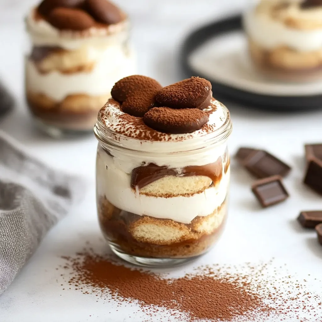 No-Bake Mini Tiramisu Jars – lily cooking